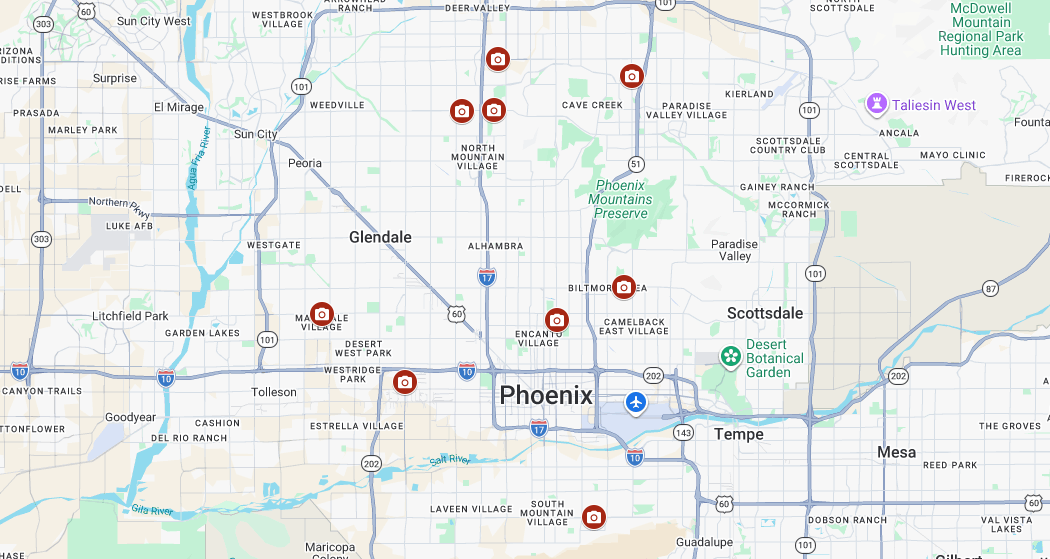Map: New Phoenix speed cameras go live today on Valley roads