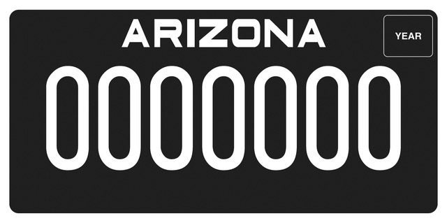 Arizona debuts all-black specialty license plate