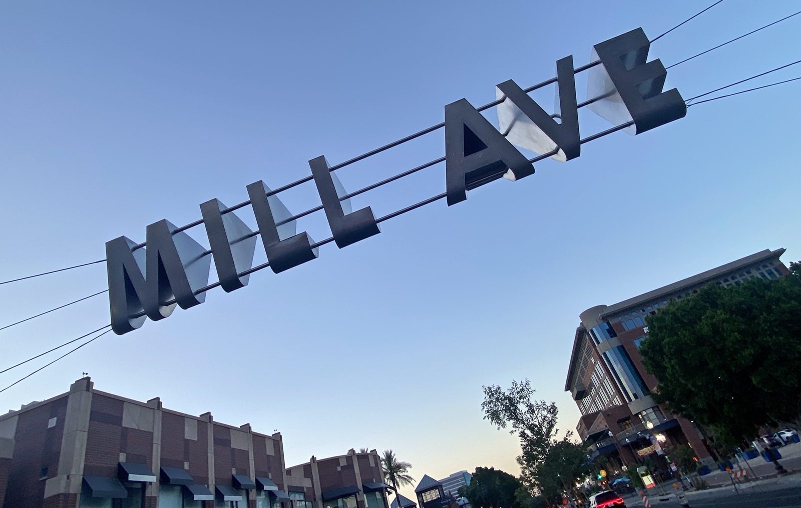 New Mill Avenue gateway sign installed in downtown Tempe