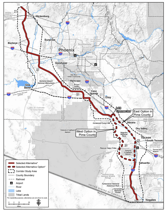 Feds OK Massive I-11 Freeway to Eventually Connect Phoenix and Vegas
