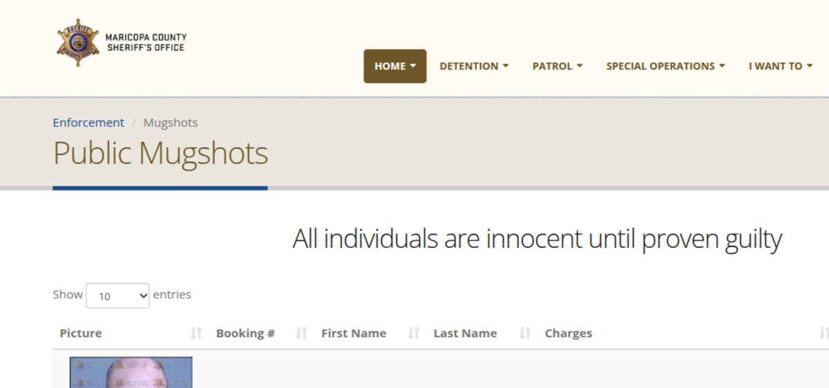 Maricopa County revives mugshot database once ruled unconstitutional ...
