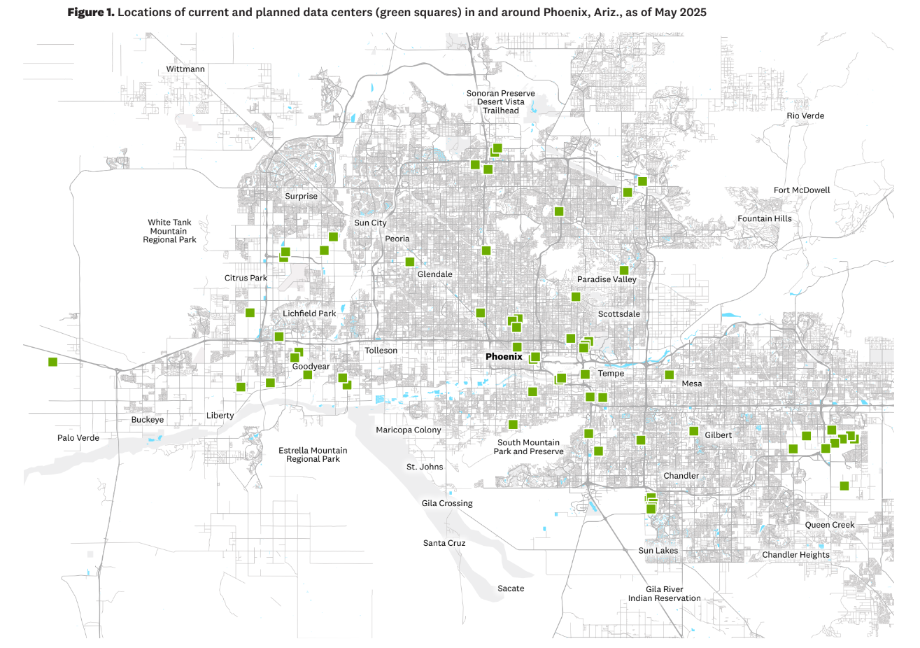 Phoenix data center water use set to surge nearly tenfold, study says ...